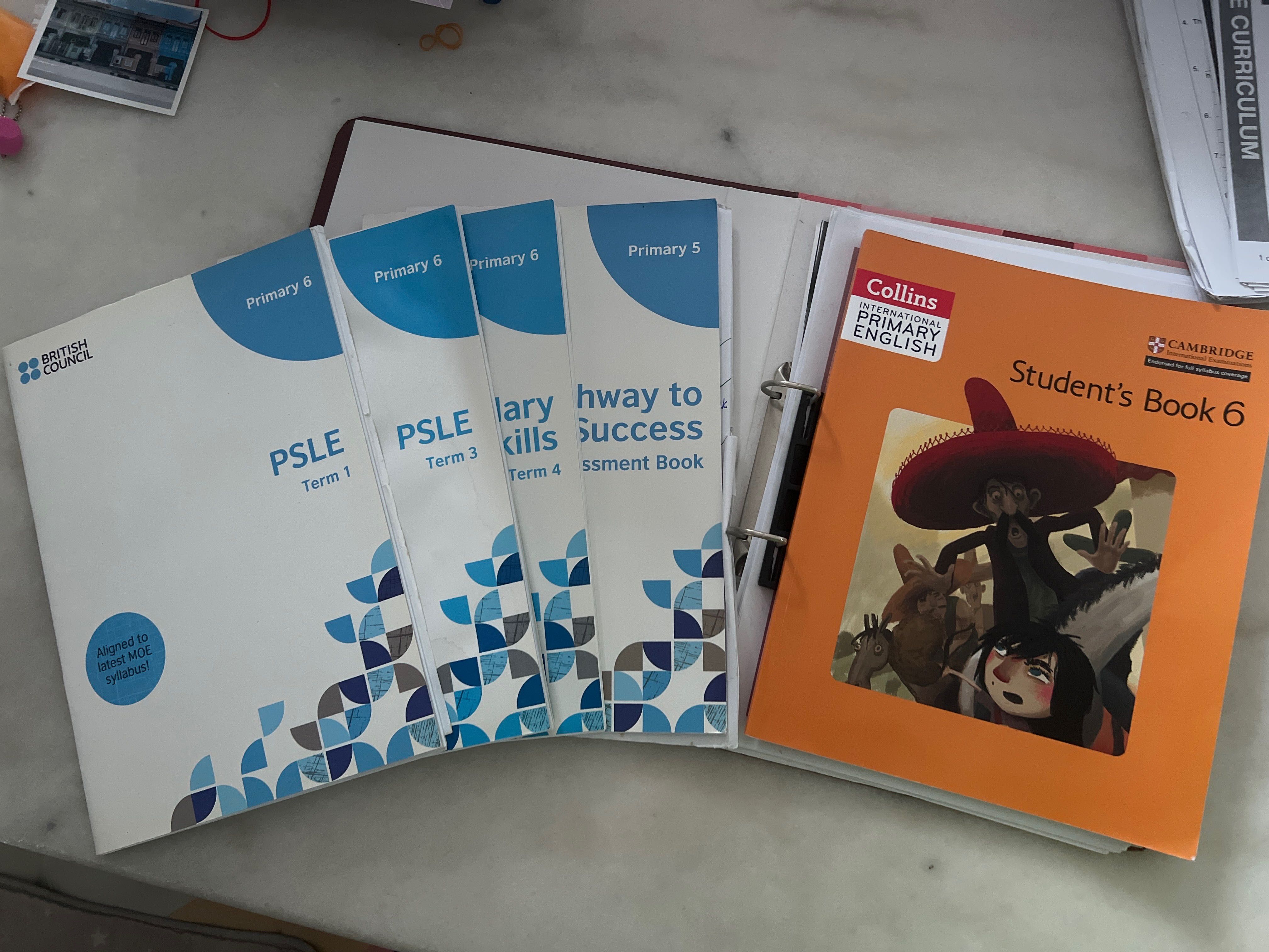 P6 PSLE English British Council Notes and Cambridge Student Book 6 ...