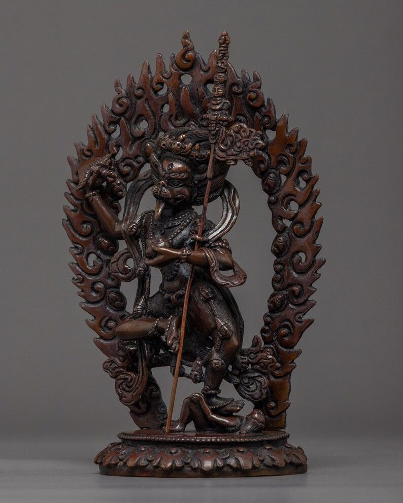 Patung Tembaga Antik Senge Dongma Tibet, Antik, Furnitur di Carousell
