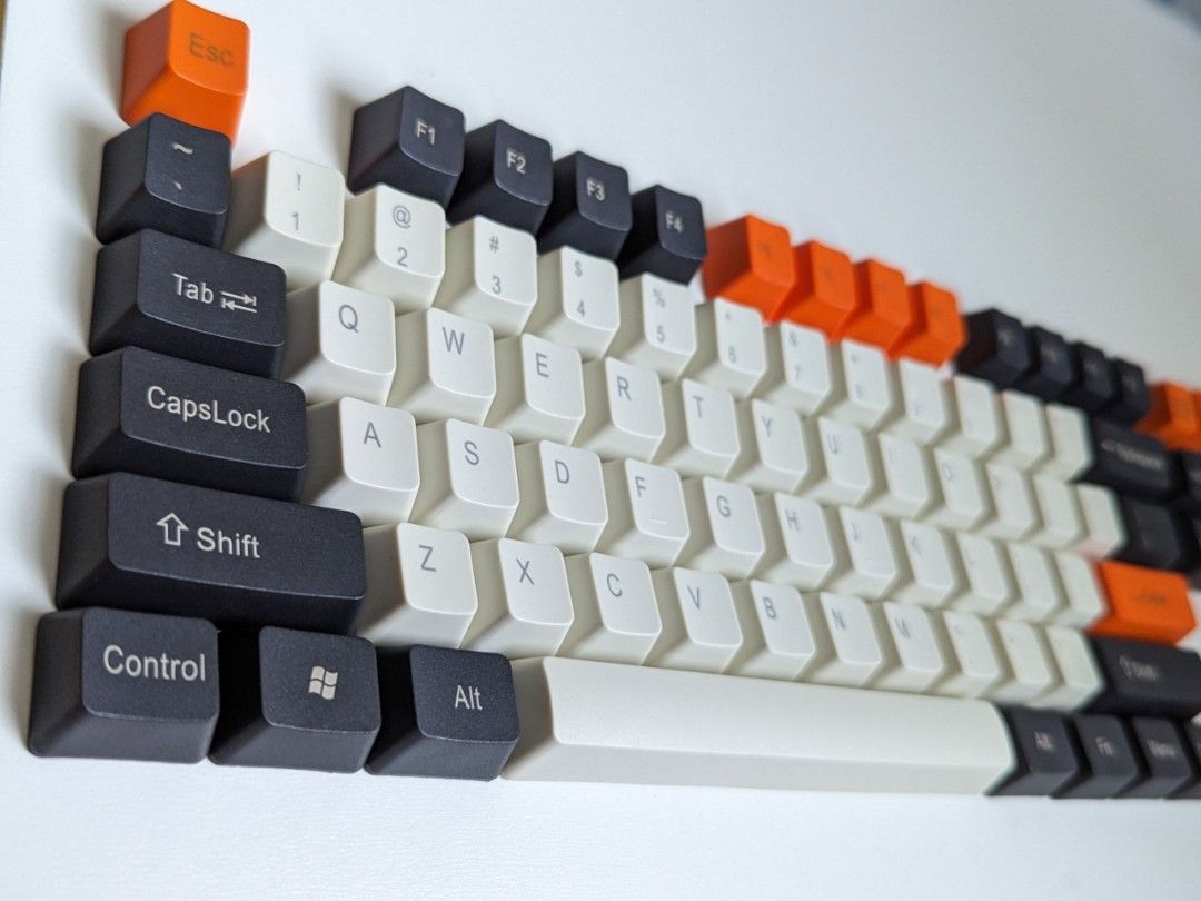 PBT Keycaps GMK Carbon themed 108 keys, Computers & Tech, Parts ...