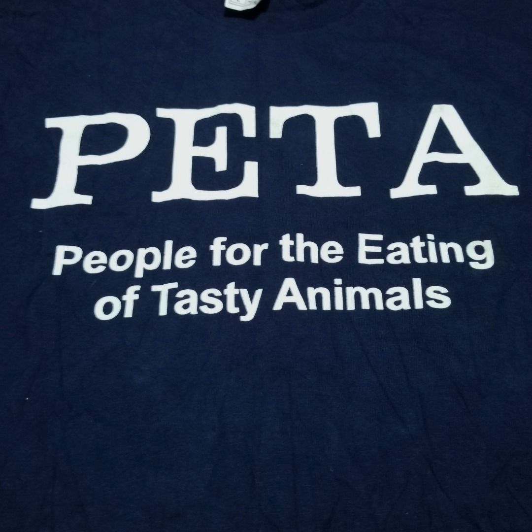PETA Statement Tee, Men's Fashion, Tops & Sets, Tshirts & Polo Shirts ...