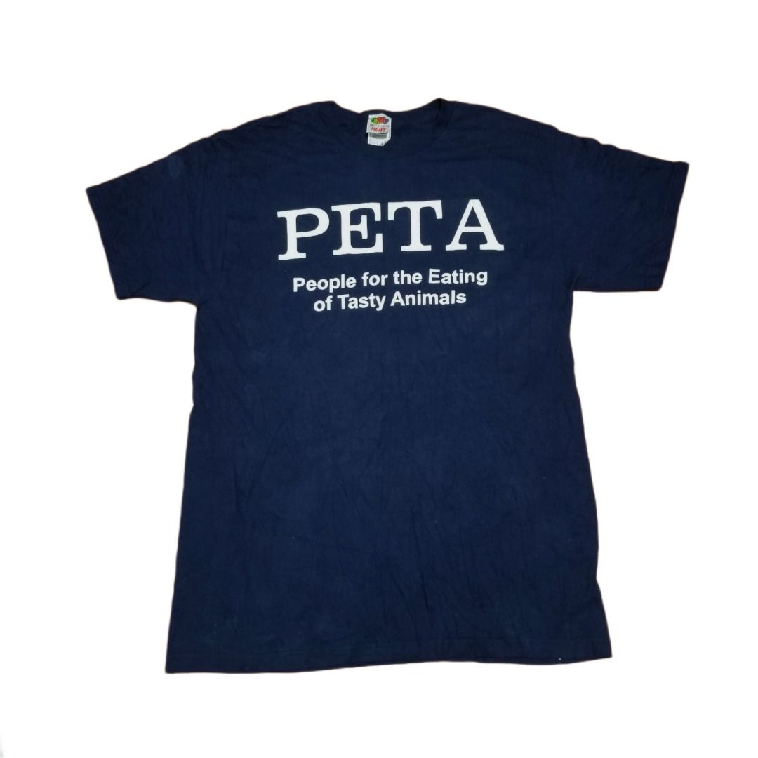 PETA Statement Tee, Men's Fashion, Tops & Sets, Tshirts & Polo Shirts ...