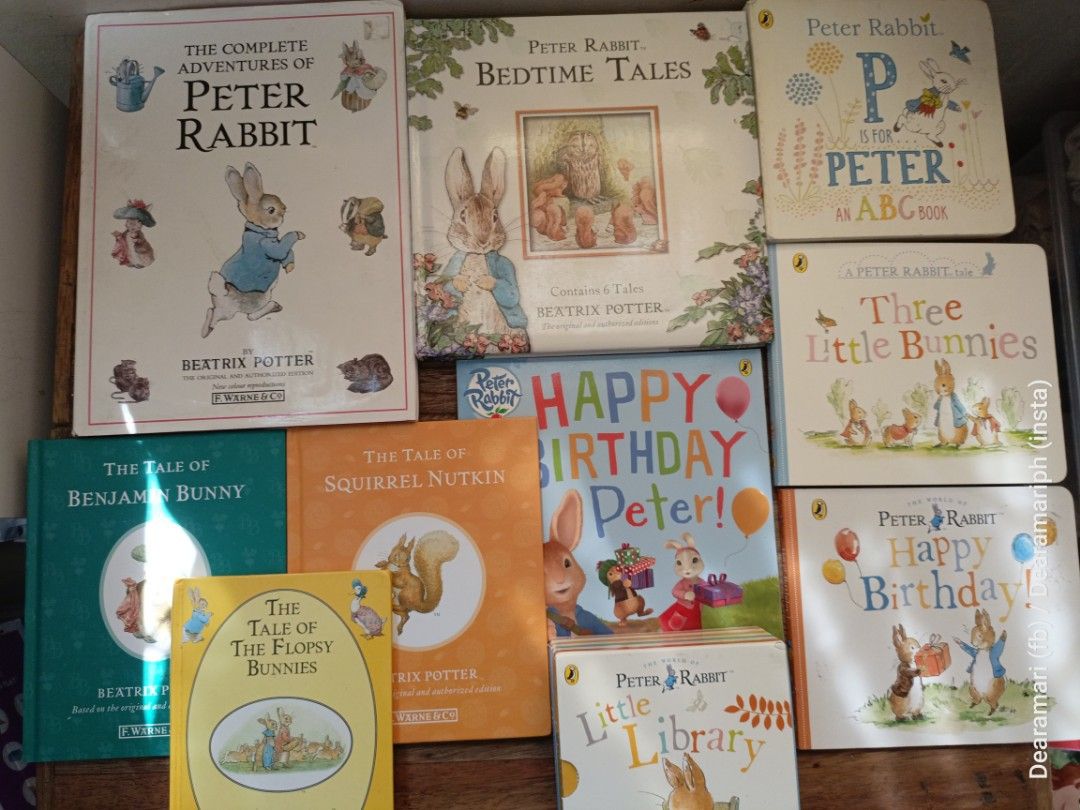 Peter Rabbit Three Little Bunnies Boardbook, Hobbies & Toys, Books ...