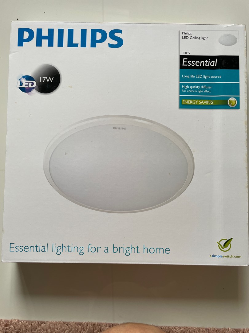 Philips LED ceiling light, Furniture & Home Living, Lighting & Fans ...