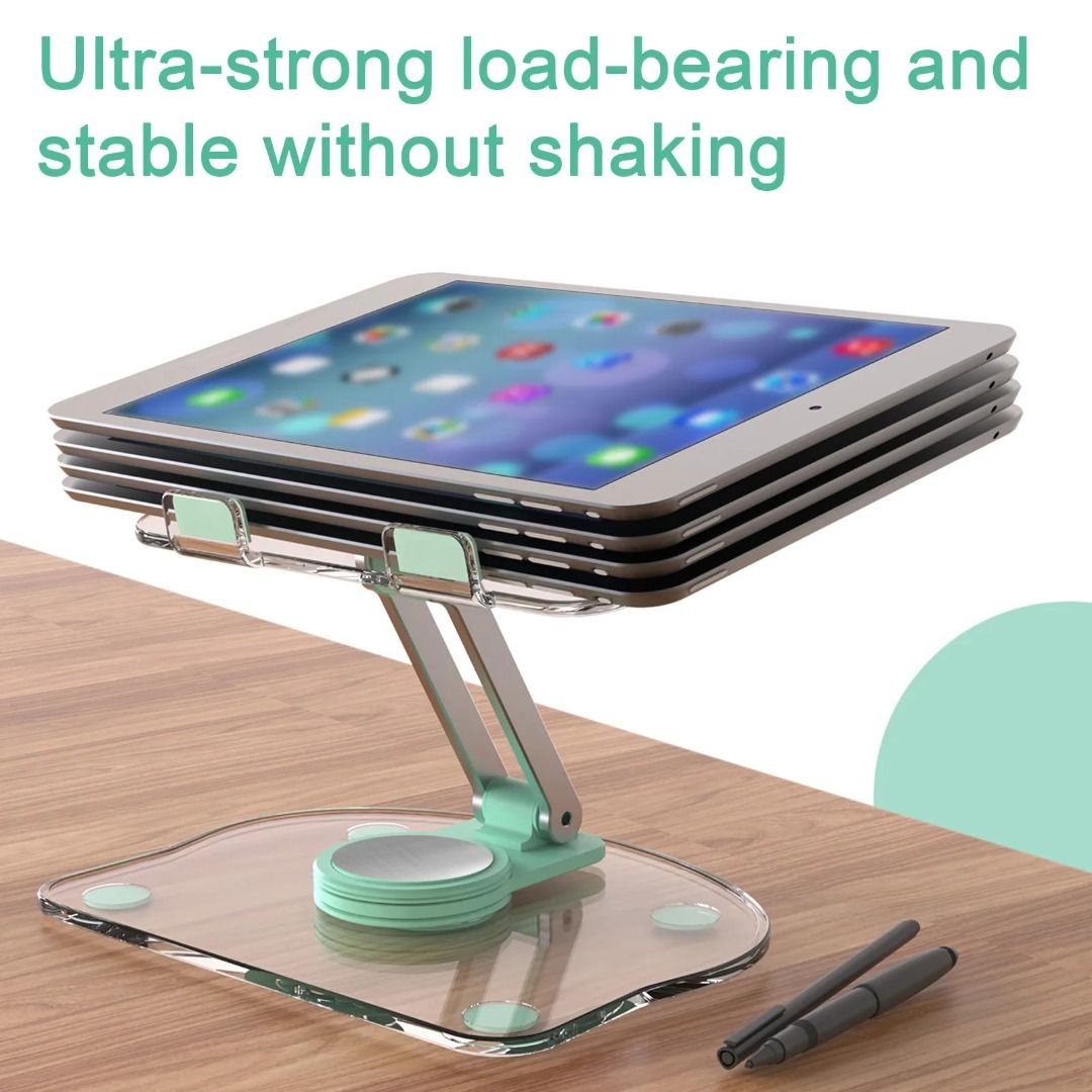 Phone Tablet Metal Holder Universal Laptop Stand with 360-degree ...