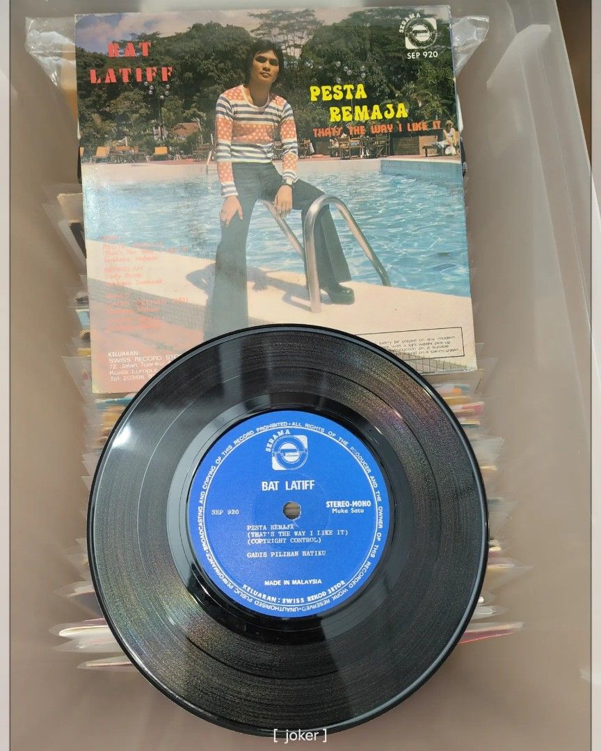 PIRING HITAM / VINYL / EP / LP BAT LATIF - PESTA REMAJA, Audio, Other ...