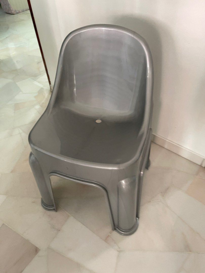 Plastic chair with backrest X4, Furniture & Home Living, Furniture ...