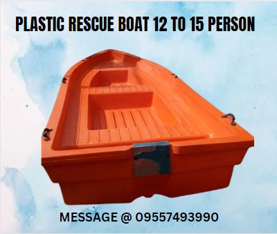 PLASTIC RESCUE BOAT 12 TO 15 PERSON, Sports Equipment, Sports & Games ...