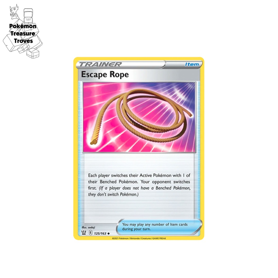 Pokemon Battle Styles Trainer Escape Rope Card, Hobbies & Toys, Toys ...