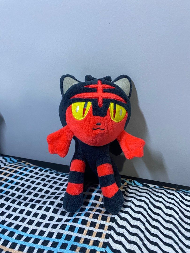 Pokemon Plushie - Litten (Nintendo), Hobbies & Toys, Toys & Games on Carousell