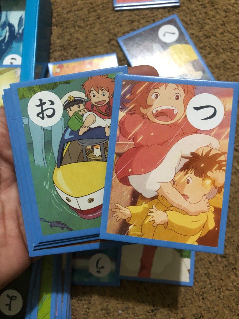 Ponyo Karuta card game set, Hobbies & Toys, Toys & Games on Carousell