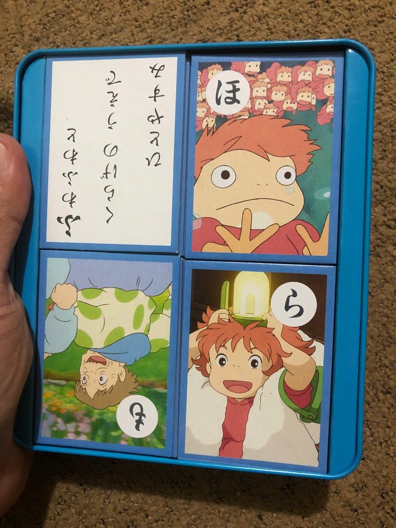 Ponyo Karuta card game set, Hobbies & Toys, Toys & Games on Carousell