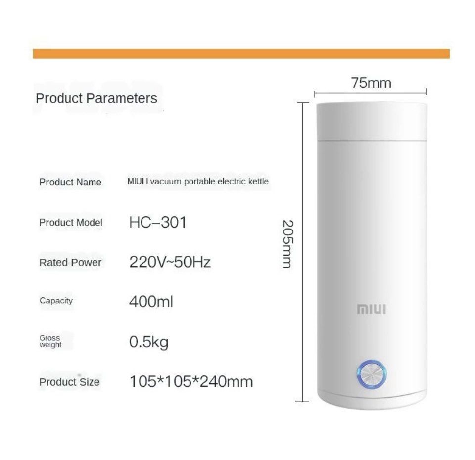 Portable Thermos + Electric Kettle - 2in1, Furniture & Home Living ...