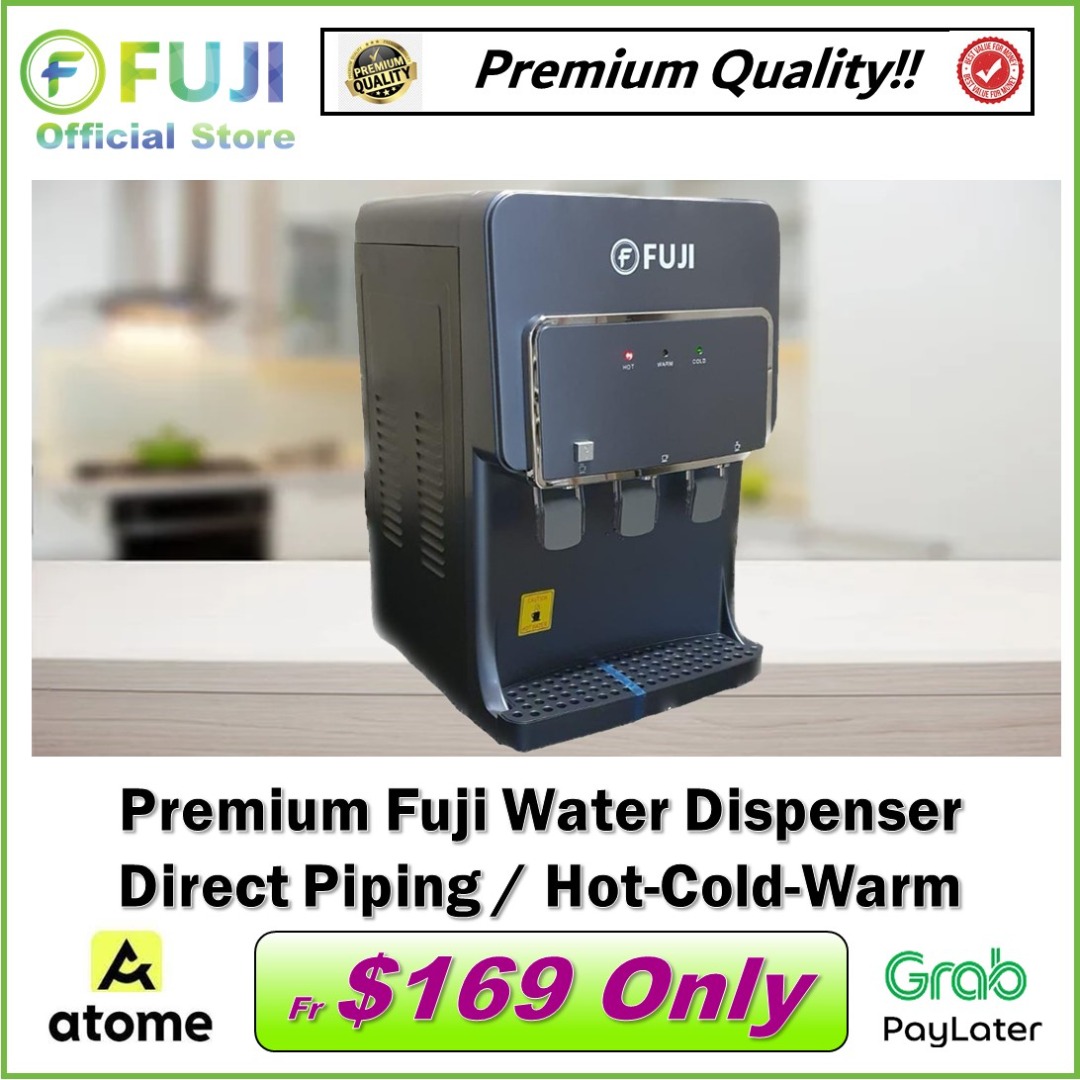Premium Fuji Water Dispenser With Compressor Cooler & Direct Piping To ...