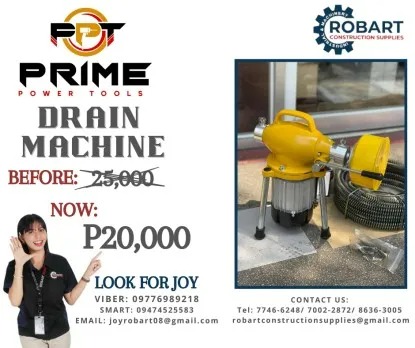 PRIME DRAIN CLEANING MACHINE, Commercial & Industrial, Construction ...