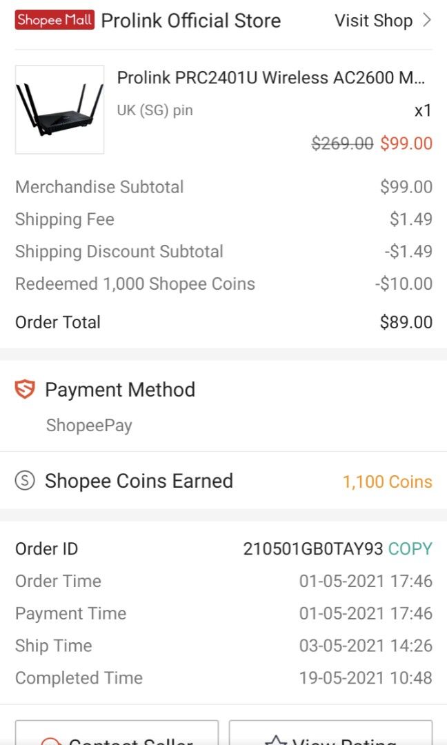 Prolink Router AC2600 Dual-Band Gigabit Router PRC2401U, Computers ...