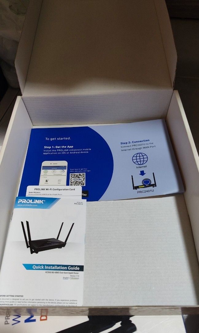 Prolink Router AC2600 Dual-Band Gigabit Router PRC2401U, Computers ...