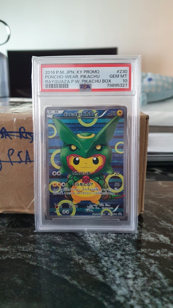 PSA 10 - Rayquaza Poncho-Wearing Pikachu 230/XY-P Japanese Promo ...