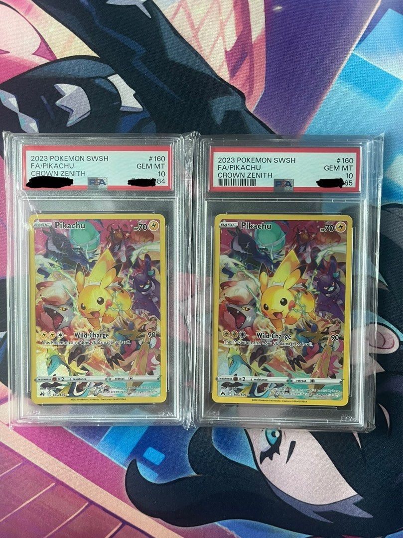 PSA 10 Pikachu Crown Zenith SR, Hobbies & Toys, Toys & Games on Carousell