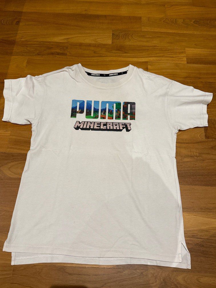 Puma Minecraft tees size 150/160, Babies & Kids, Babies & Kids Fashion ...