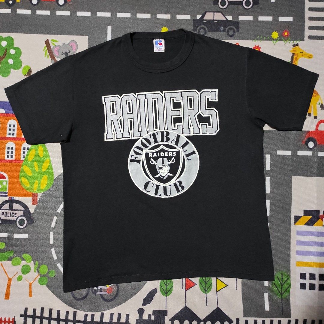 Raiders round logo NFL football club Medium, Men's Fashion, Tops & Sets ...