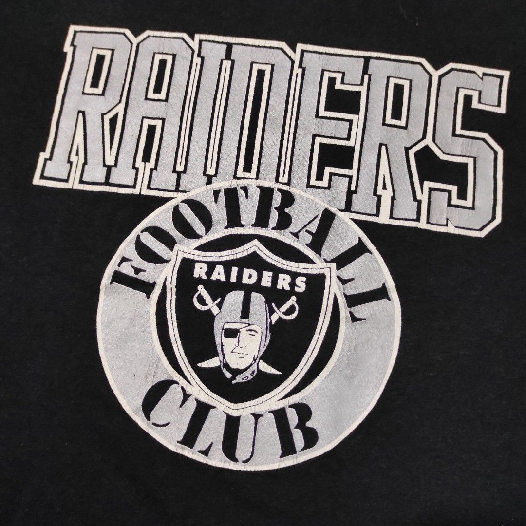 Raiders round logo NFL football club Medium, Men's Fashion, Tops & Sets ...
