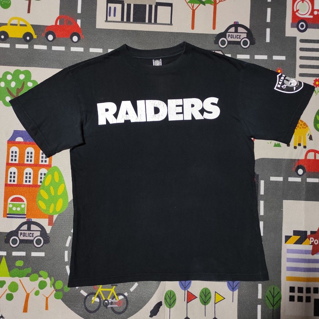 RAIDERS SPELL OUT NFL TAG LARGE, Men's Fashion, Tops & Sets, Tshirts ...