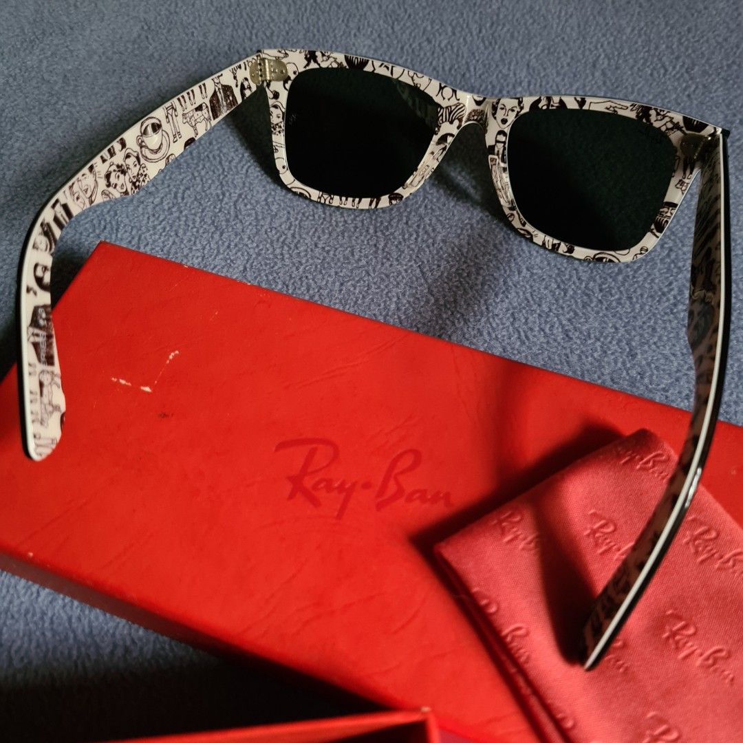 Ray Ban Wayfarer Rare Prints Comics Womens Fashion Watches And Accessories Sunglasses