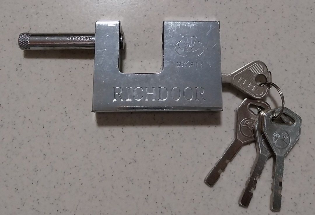 Richdoor Gate Padlock, Furniture & Home Living, Security & Locks, Locks ...