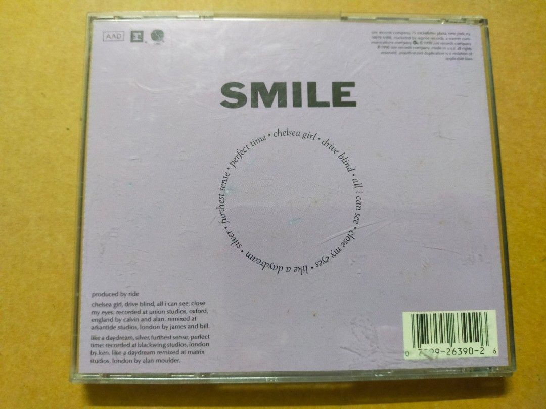 Ride - Smile, Hobbies & Toys, Music & Media, CDs & DVDs on Carousell