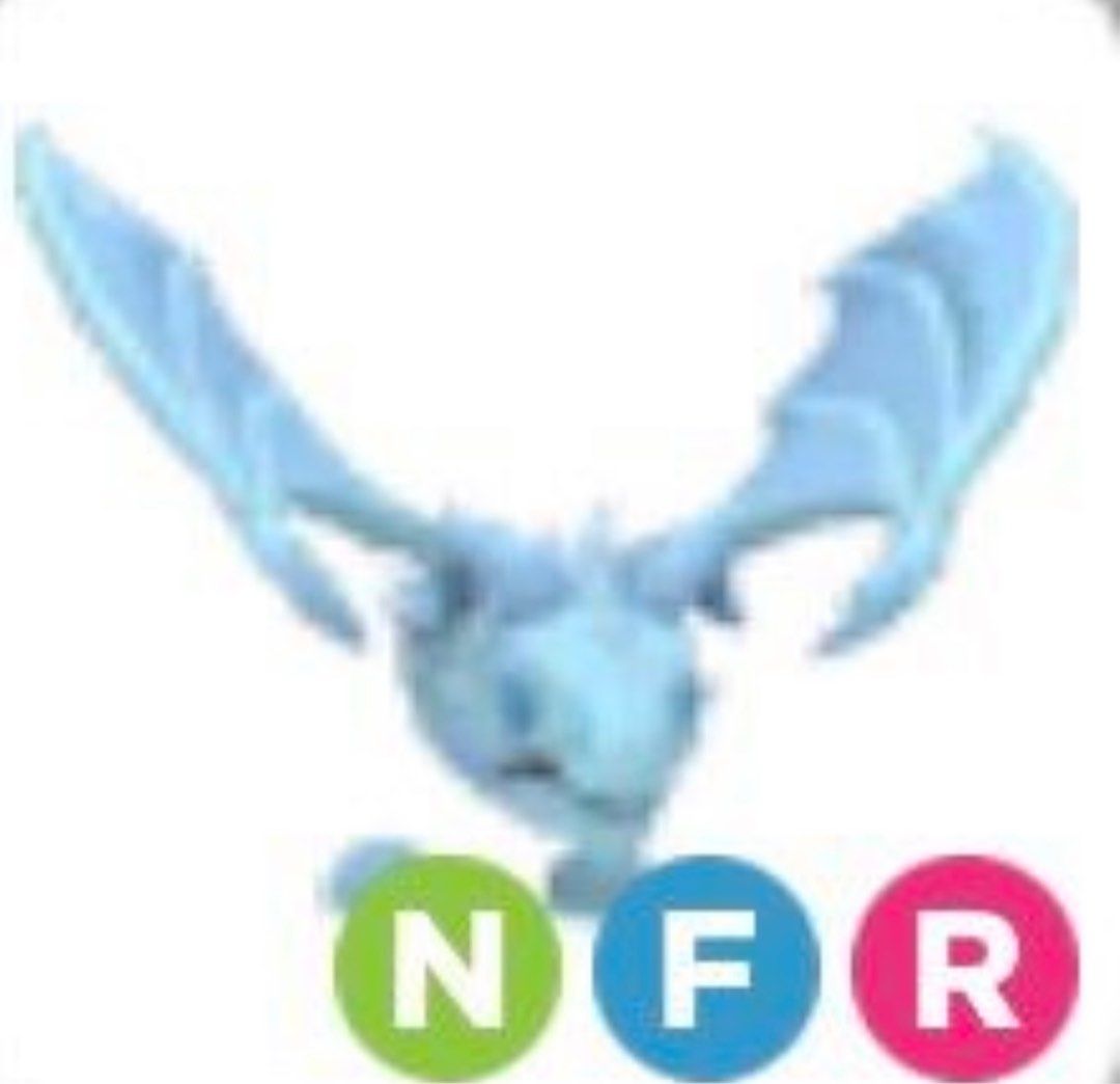 Roblox adopt me NFR Frost Dragon, Video Gaming, Gaming Accessories, In ...