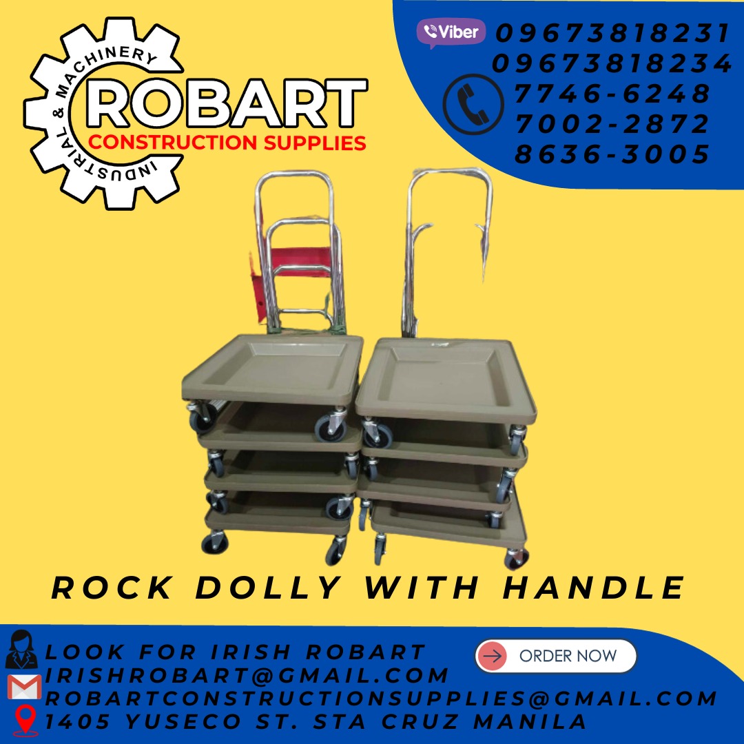 Rock dolly with handle, Commercial & Industrial, Construction Tools ...