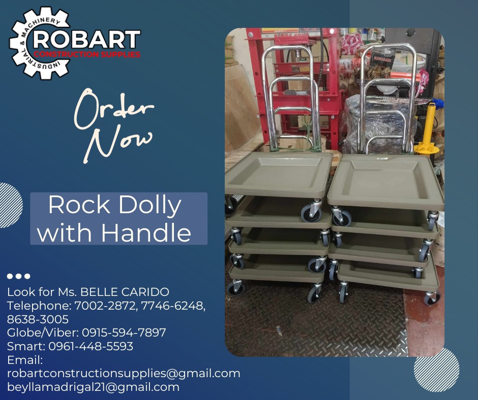 Rock Dolly with Handle, Commercial & Industrial, Construction Tools ...