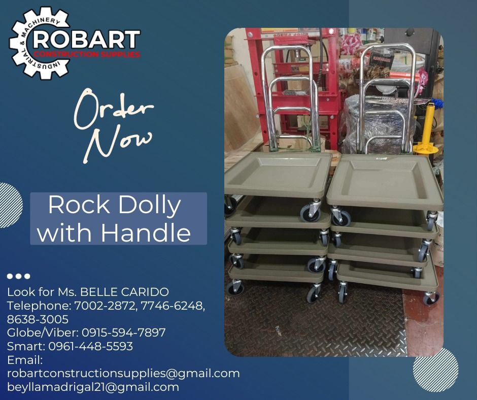 Rock Dolly with Handle, Commercial & Industrial, Construction Tools ...