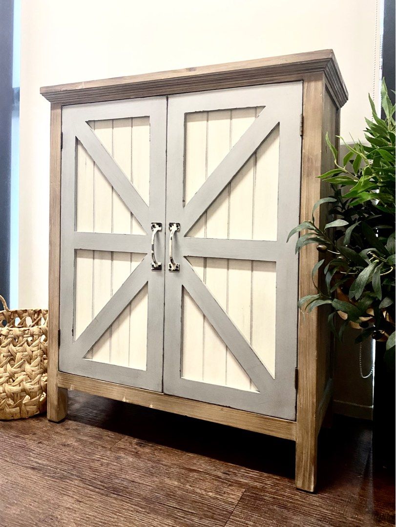 Rustic farmhouse barn theme cupboard, Furniture & Home Living ...