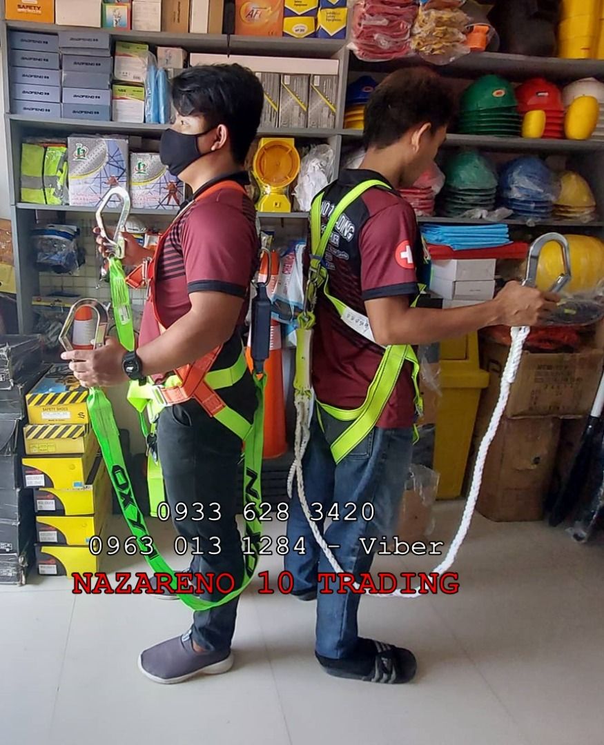 SAFETY HARNESS WITH BIG Hook Full Body Safety Belt Harness FBH with ...