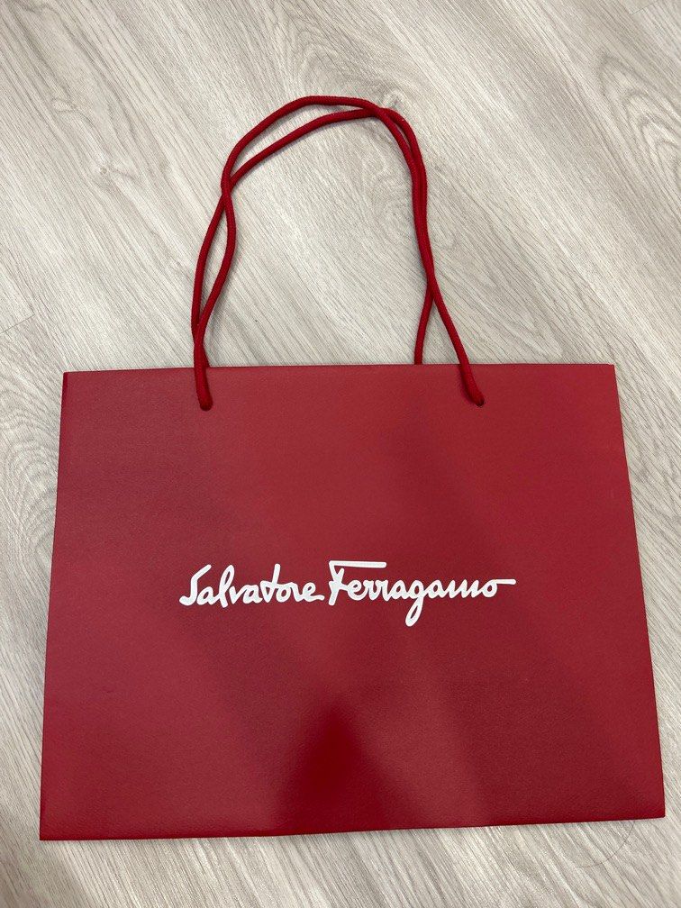 Salvatore Ferragamo Paper Bag, Luxury, Accessories on Carousell