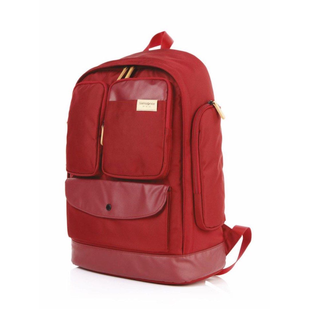 Samsonite Red red backpack, Men's Fashion, Bags, Backpacks on Carousell