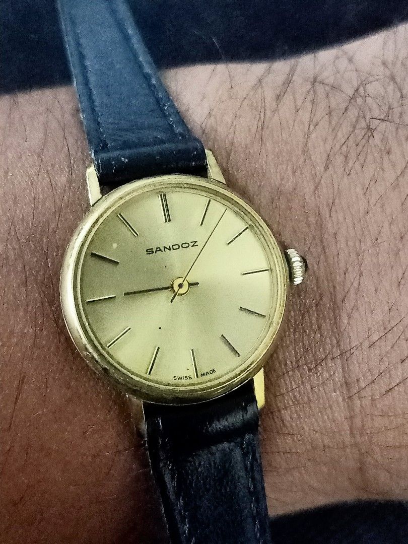 Sandoz Swiss hand winding, Women's Fashion, Watches & Accessories ...