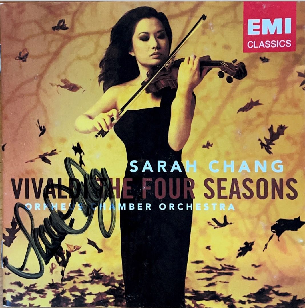 Sarah Chang Autographed - Vivaldi The Four Seasons - CD, Hobbies & Toys ...