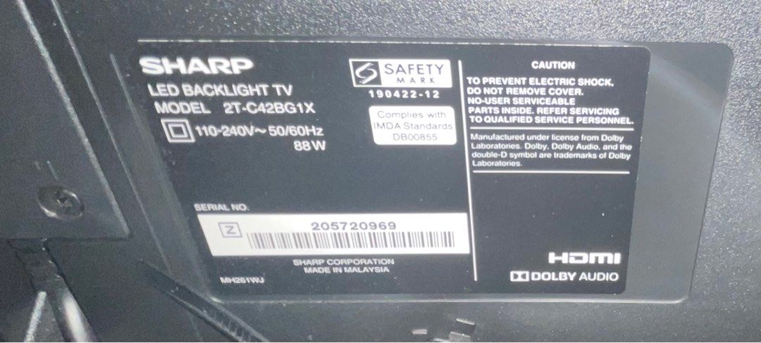 Sharp smart TV, TV & Home Appliances, TV & Entertainment, TV on Carousell