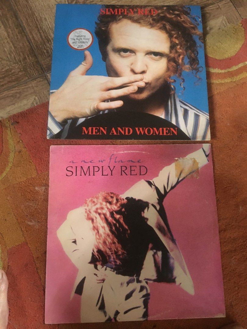 Simply Red vinyls, Hobbies & Toys, Music & Media, Vinyls on Carousell