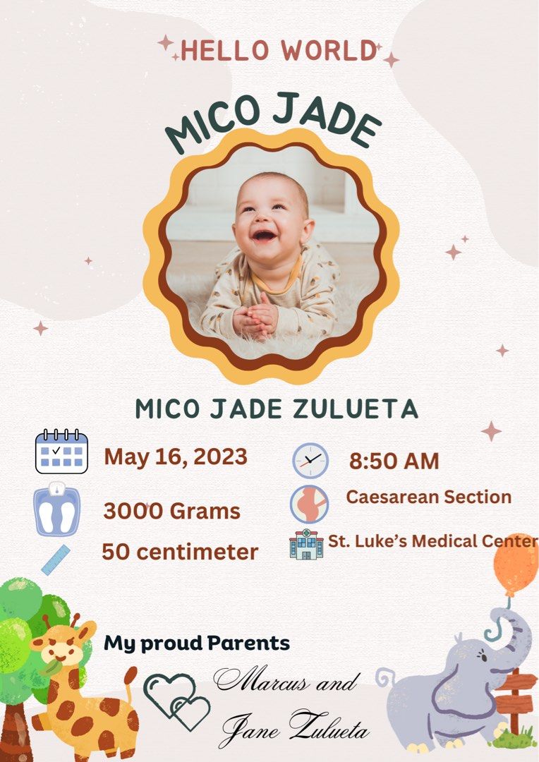 Sintra Board - Milestone, Welcome Board and Birth Information Board ...