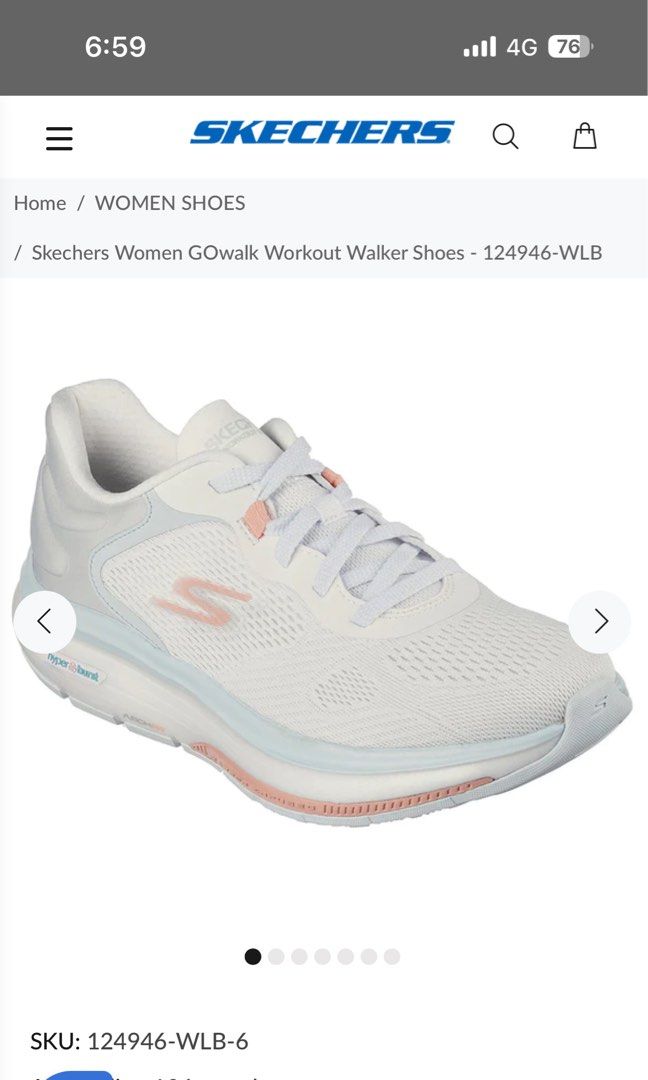 Skechers GoWalk (machine washable) White, Women's Fashion, Footwear ...