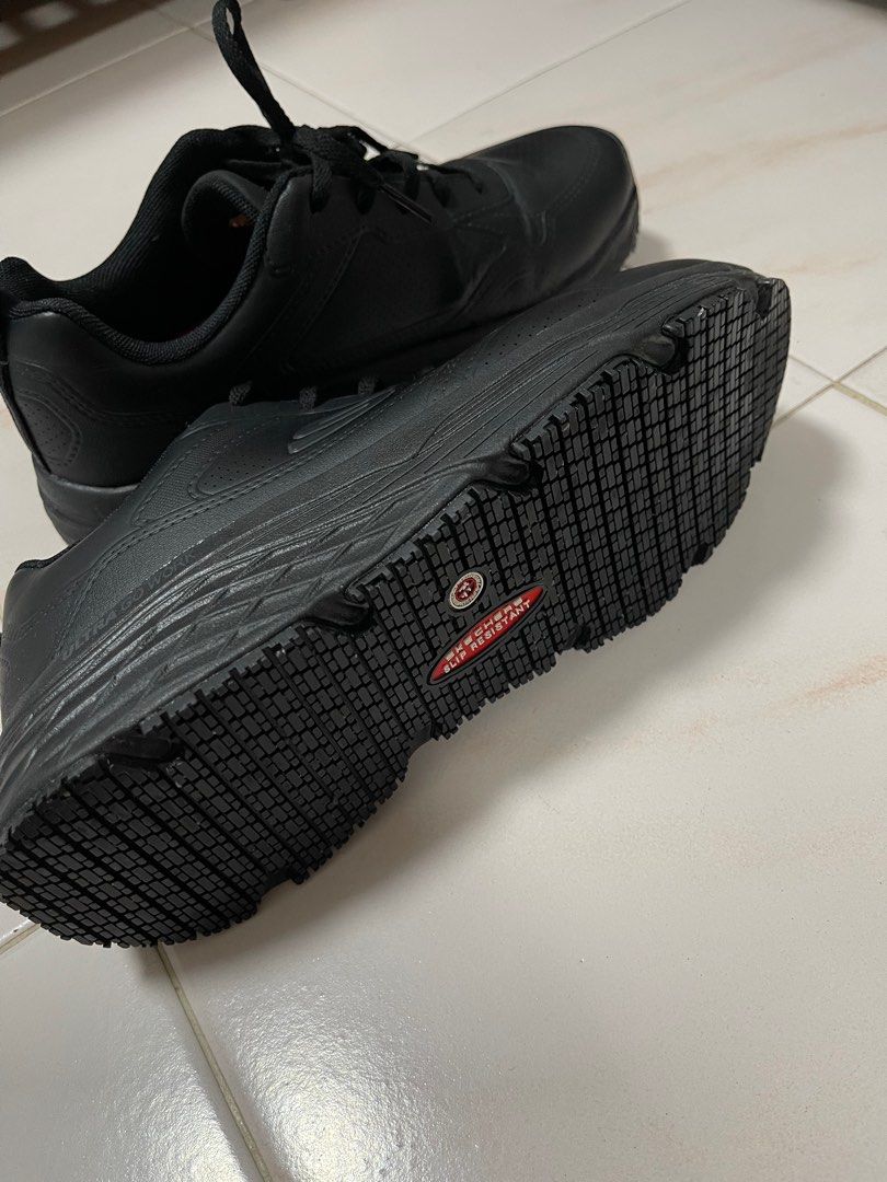 Skechers memory foam slip resistance working shoes, Men's Fashion ...