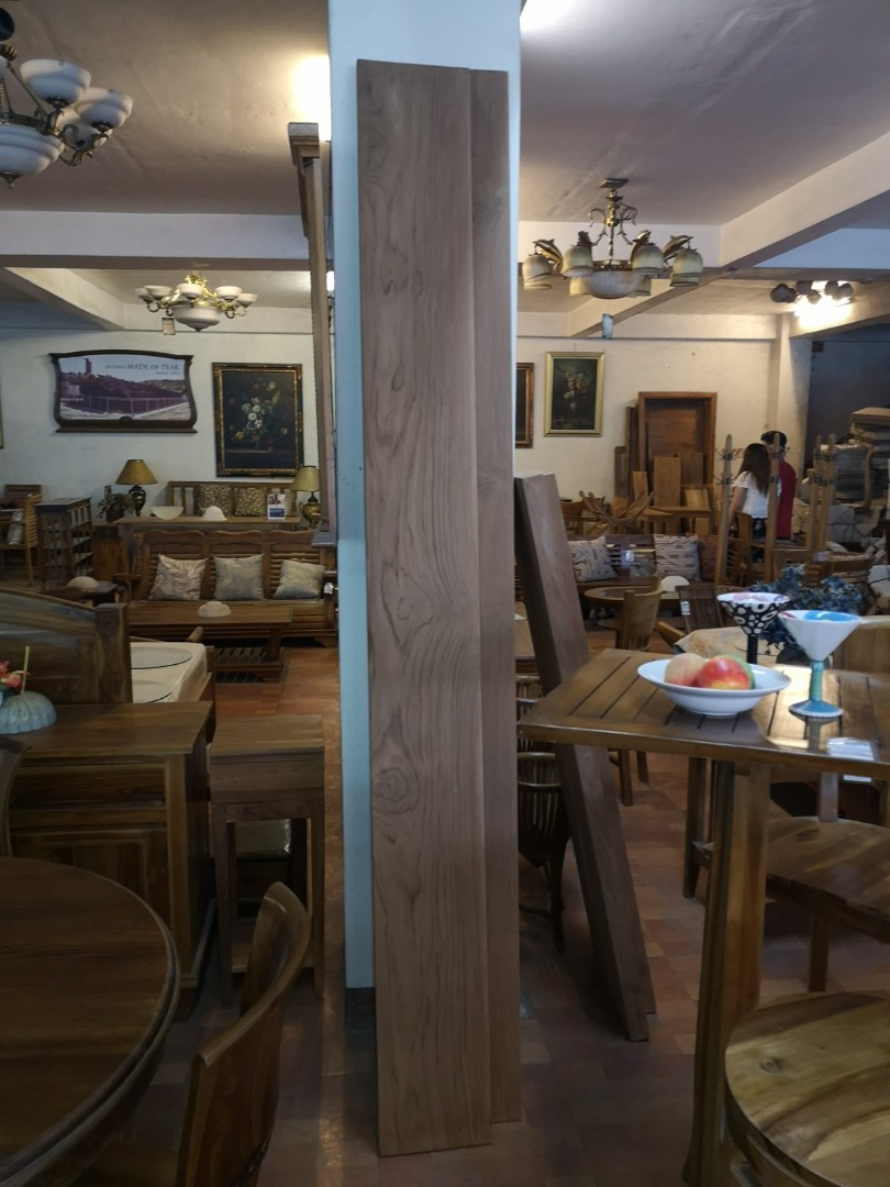 Solid Ancient Teak (at least 70 years old) One Piece 2 x 25 x 240cm ...