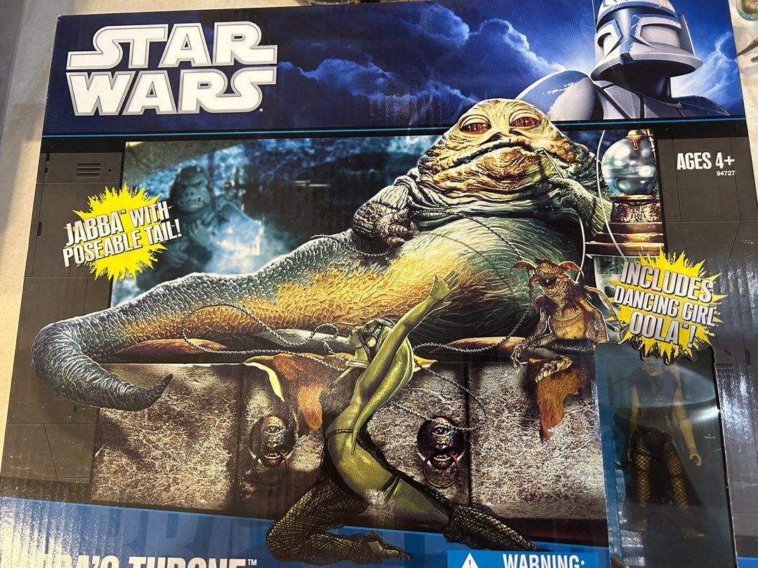 Star Wars rare Exclusive Jabba’s Throne 3.75 inch scale with Exclusive ...