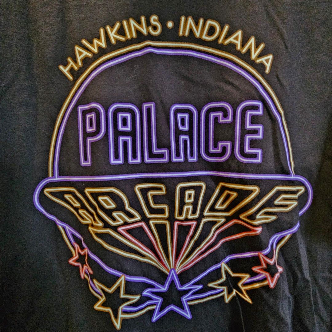 Stranger Things Hawkins Indiana Palace Arcade T-shirt Men's, Men's ...