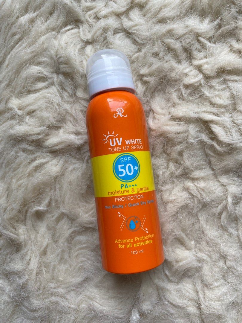 Sunblock AR UV White Tone Up Spray SPF50 PA+++ 100ml, Beauty & Personal ...