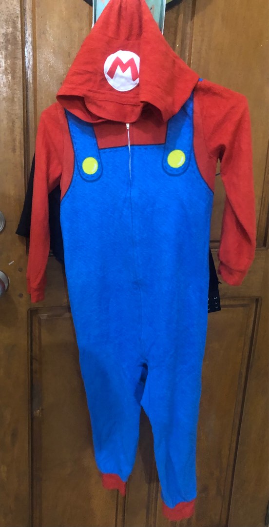 Super Mario Costume Overalls, Babies & Kids, Babies & Kids Fashion on ...