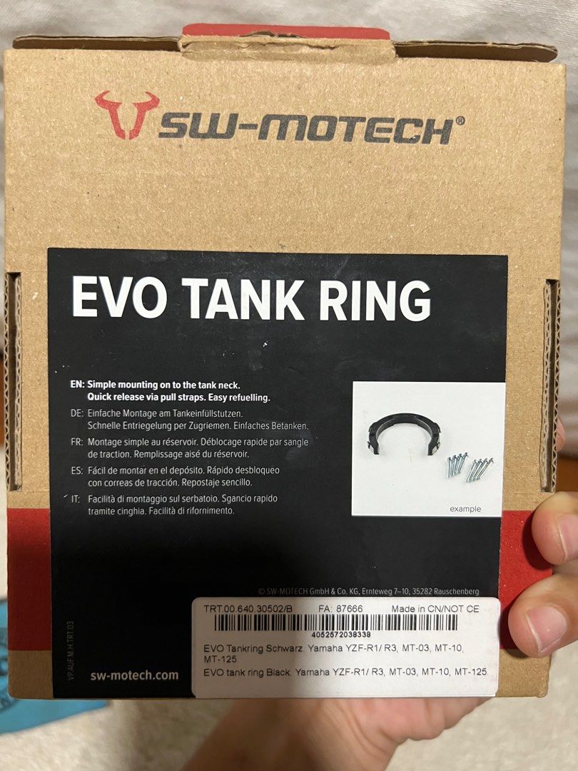 SW-Motech Yamaha Evo Tank Ring, Motorcycles, Motorcycle Accessories on ...